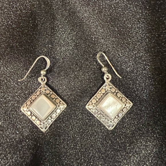 Jewelry | Vintage Han Sterling Silver Mother Of Pearl Earrings | Poshmark